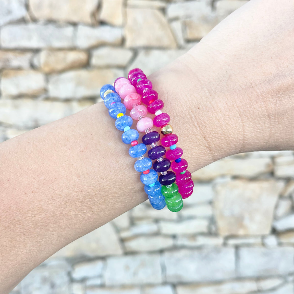 Gemstone Candy Bracelet - Periwinkle Pop – MODish Design Company